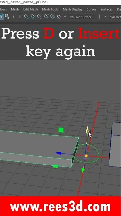 How to Move the Pivot Point in Maya 2023 #shorts #maya #rees3d - YouTube