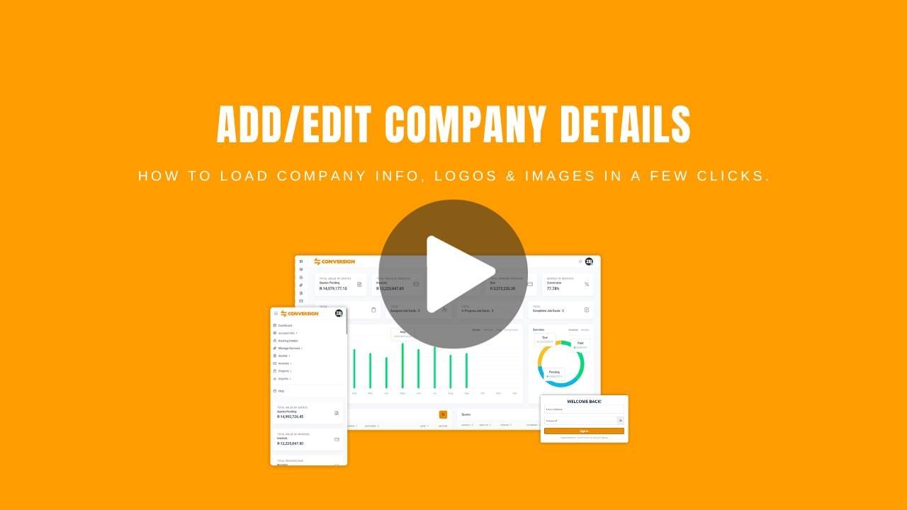 Edit Company Details - YouTube