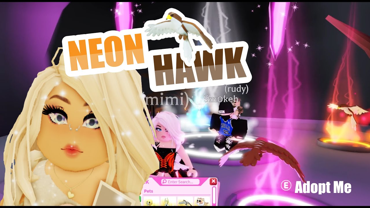 Making Neon HAWK 🦅 😍 in Adopt Me - YouTube