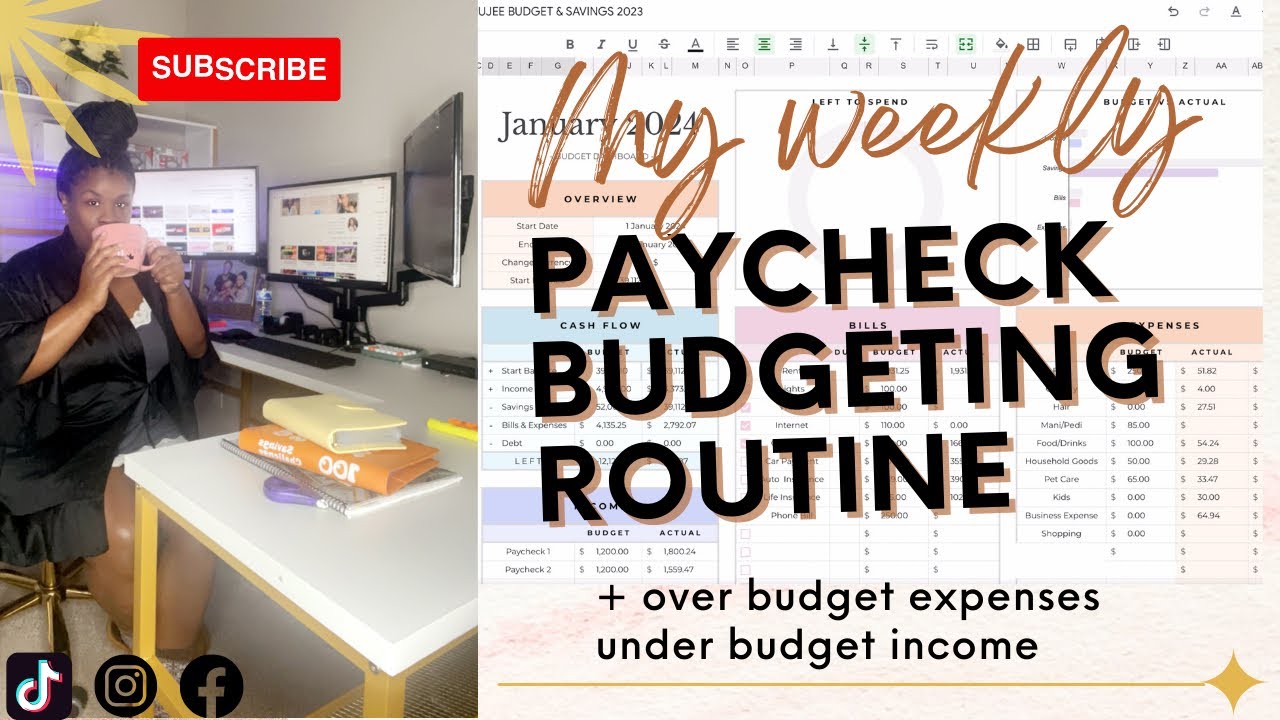 My Weekly Paycheck Budgeting Routine - YouTube
