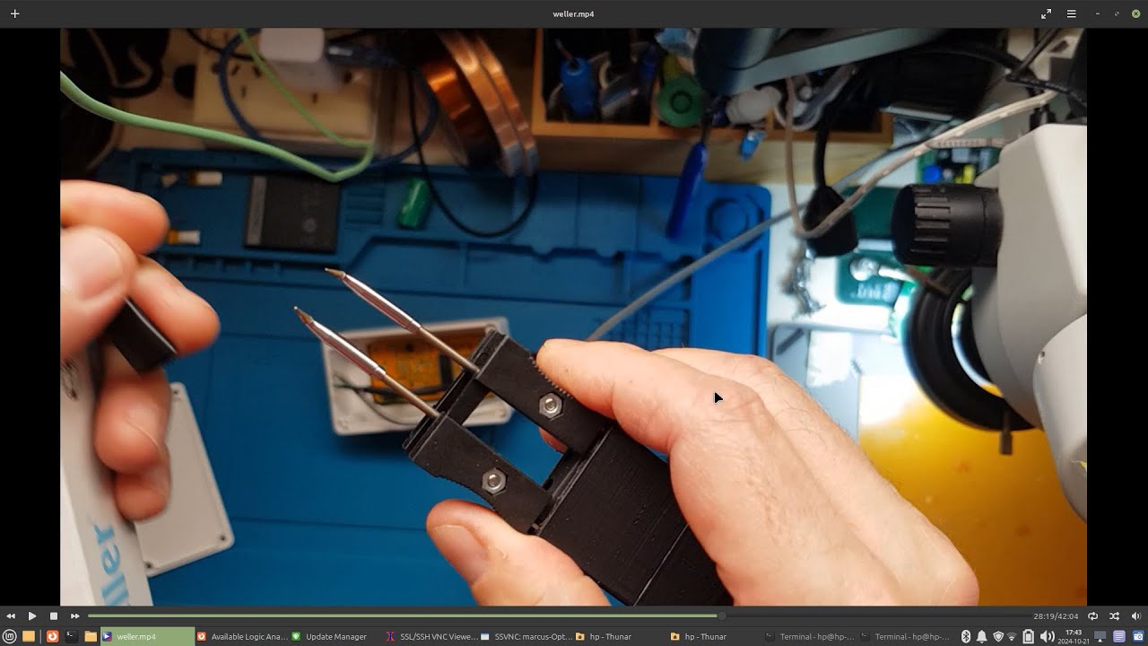 Welller RTW1 Micro Soldering Tweezers - DIY Soldering Station ...