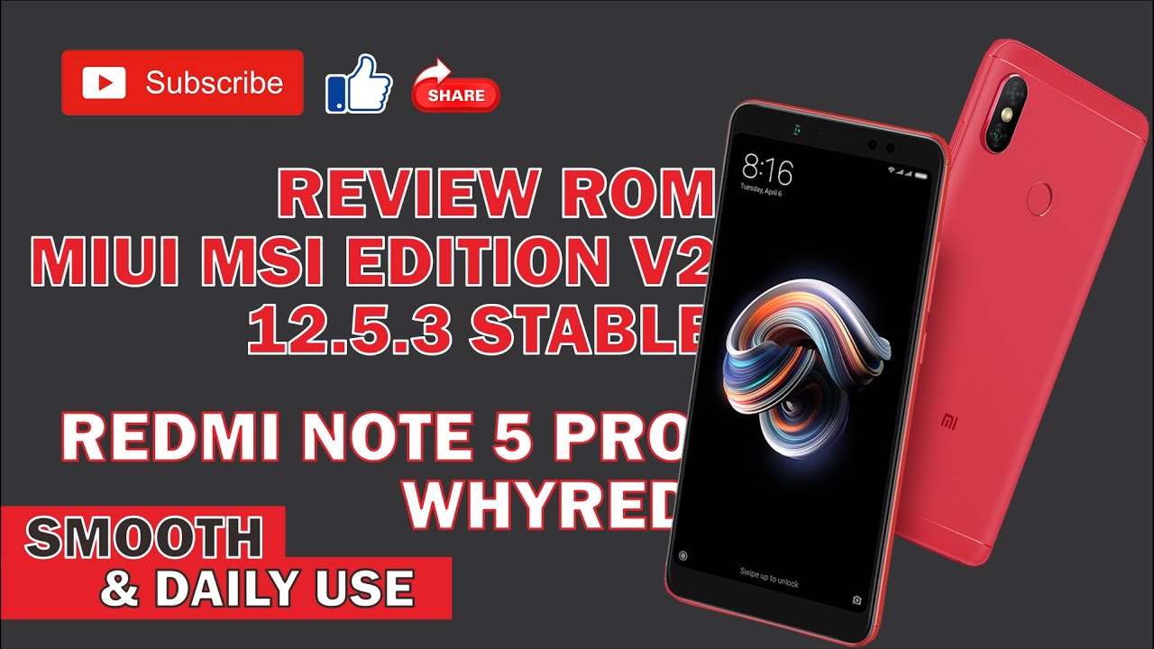 Review MIUI MSI Edition V2 Stable 12.5.3 | Redmi Note 5 Pro | Android ...