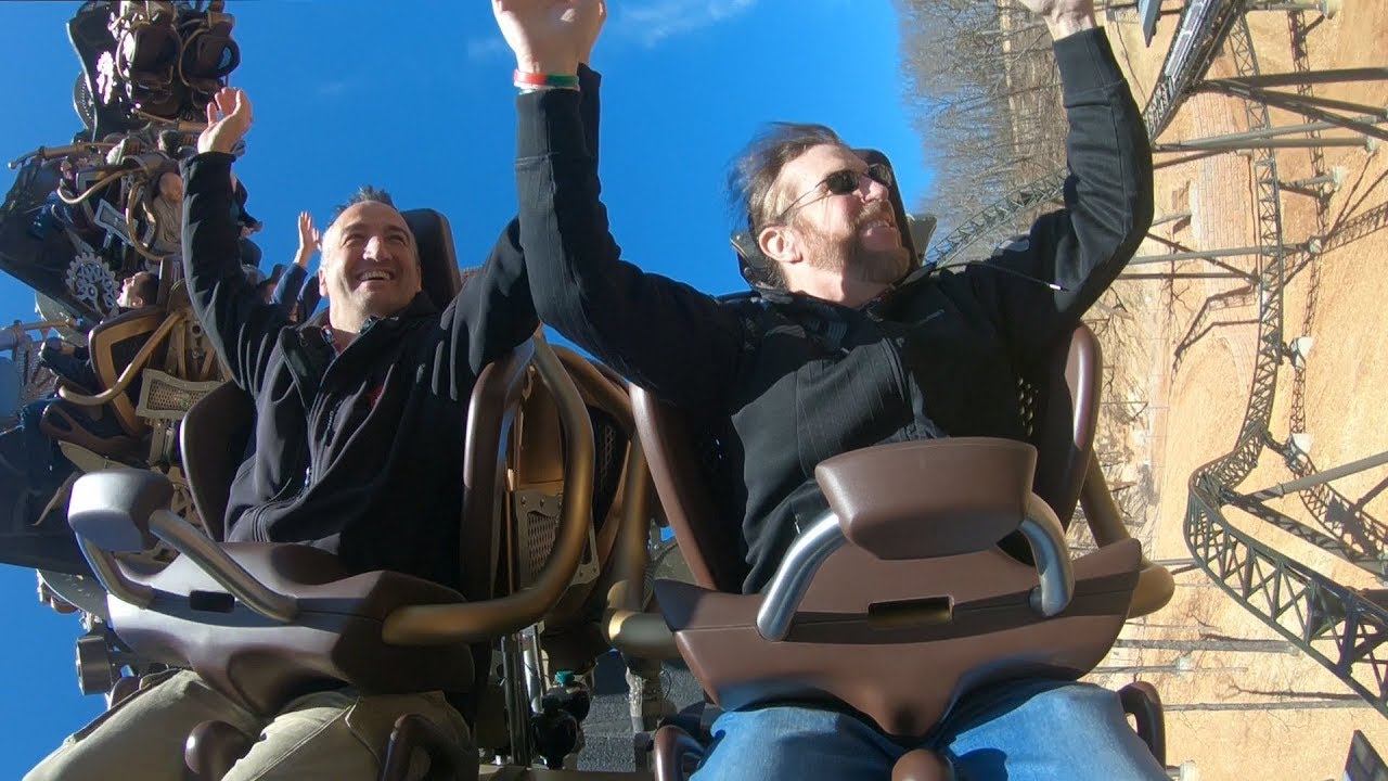 Time Traveler front seat on-ride reverse ridercam 4K POV @60fps Silver ...