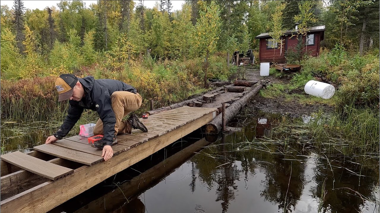 A Day in the Life in Remote Alaska: Finishing Dock Walkway, Excavating ...