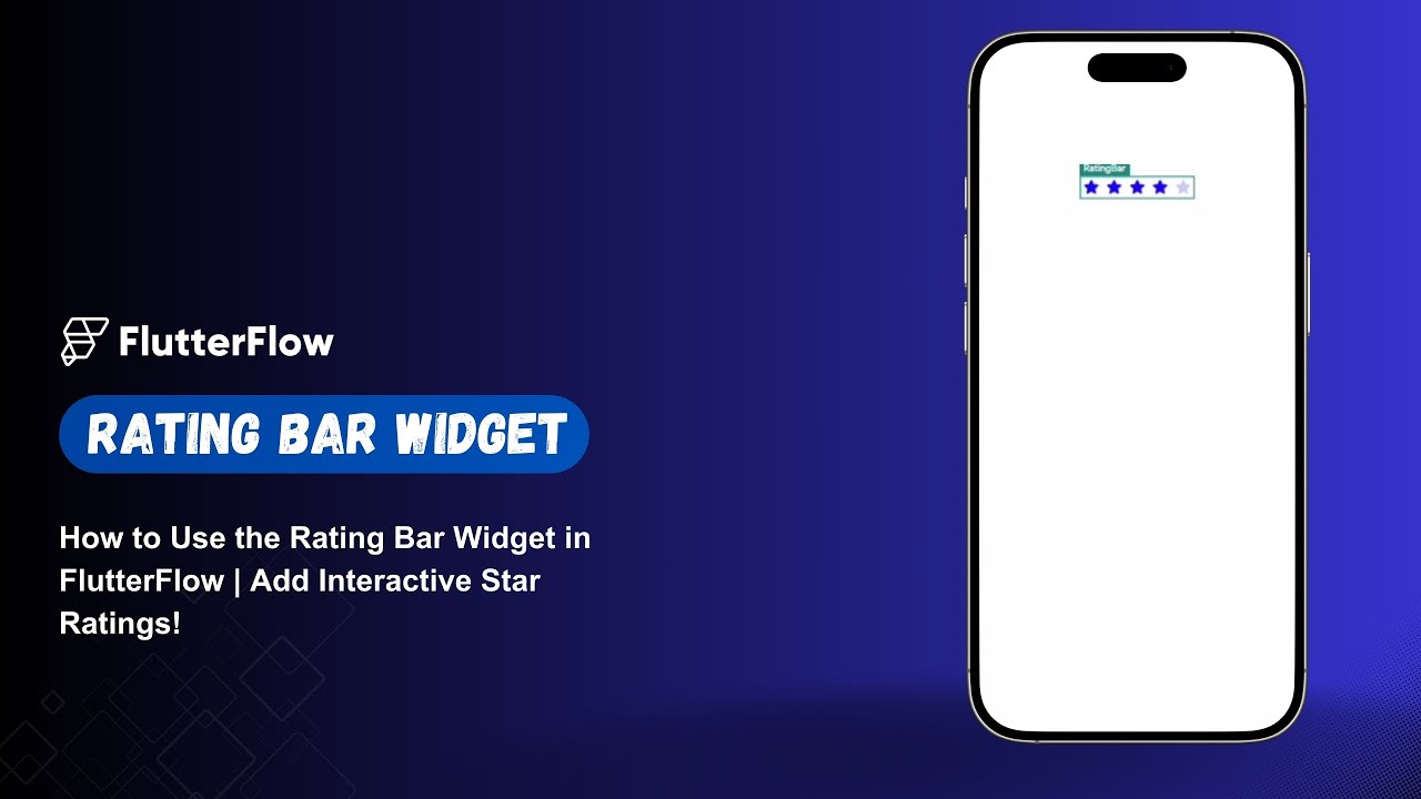 How to Use the Rating Bar Widget in FlutterFlow | Add Interactive Star Ratings! - YouTube