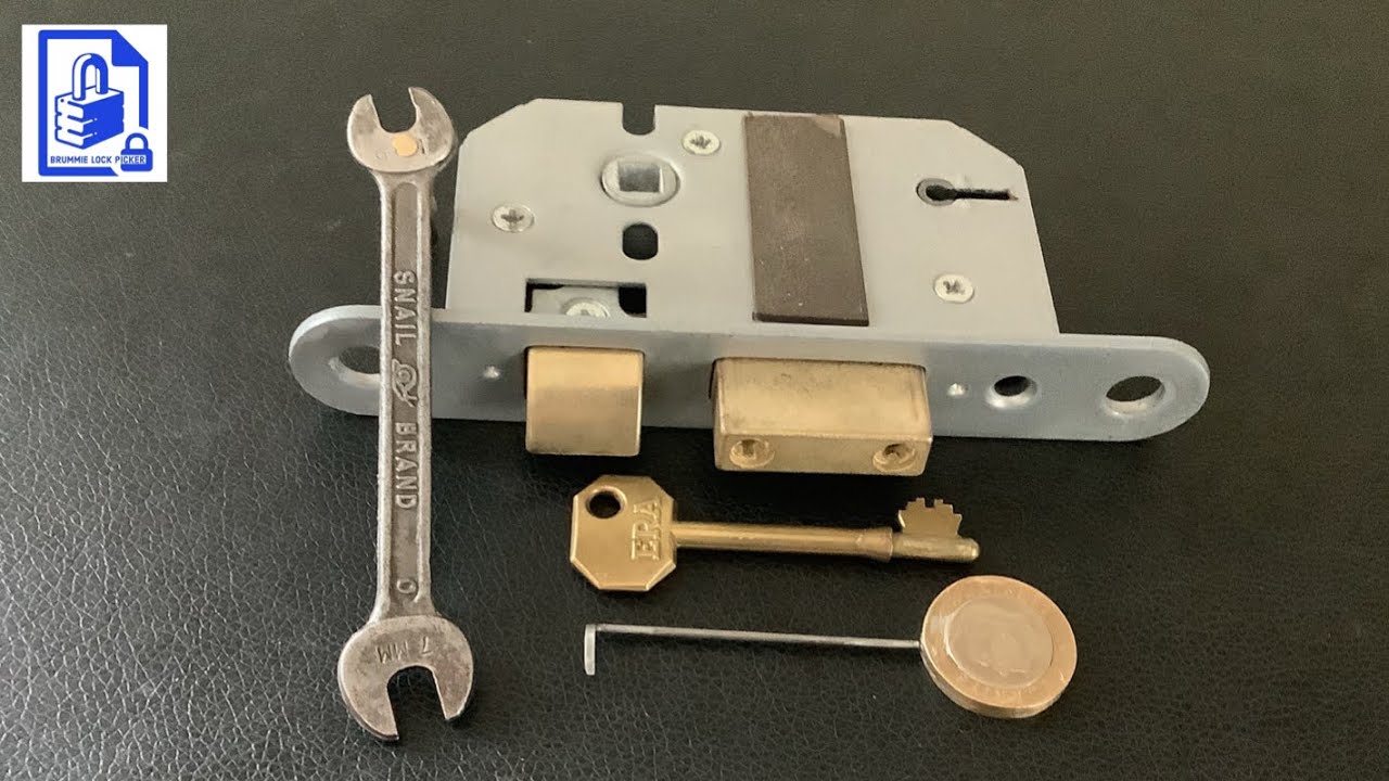 615. ERA mortice 5 lever door lock picked with a spanner tension tool ...