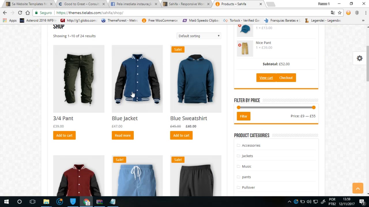 Modelo de loja virtual 3 - YouTube