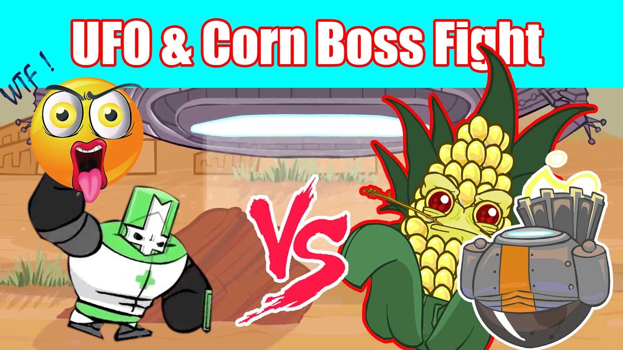 Castle Crashers - UFO & Corn Boss Fight Highlight Gameplay Ep 14 # ...
