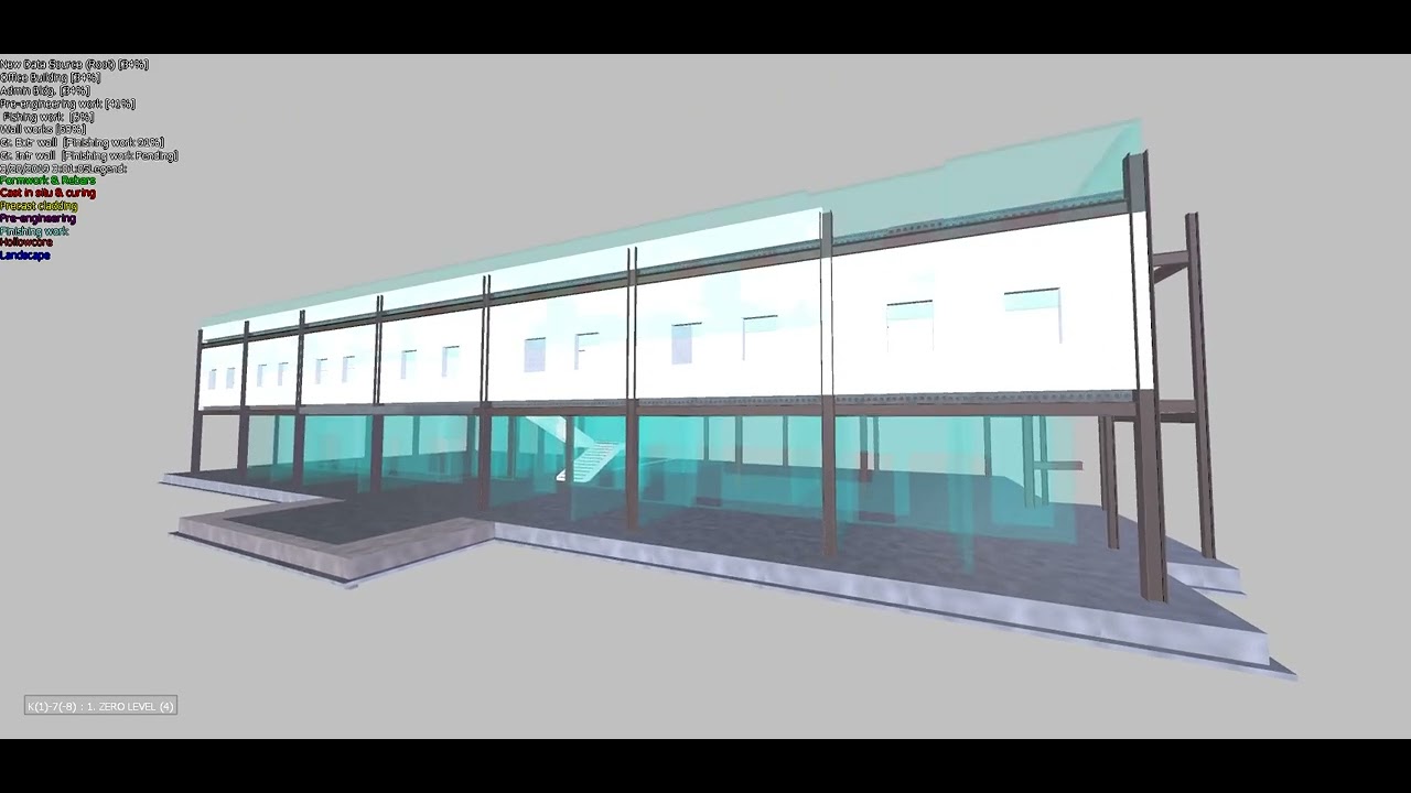 Admin Building 4D Construction sequenceTime line - YouTube