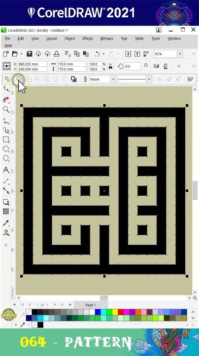 Pattern | Decoration | Corel DRAW tutorials | Shorts | 064 - YouTube