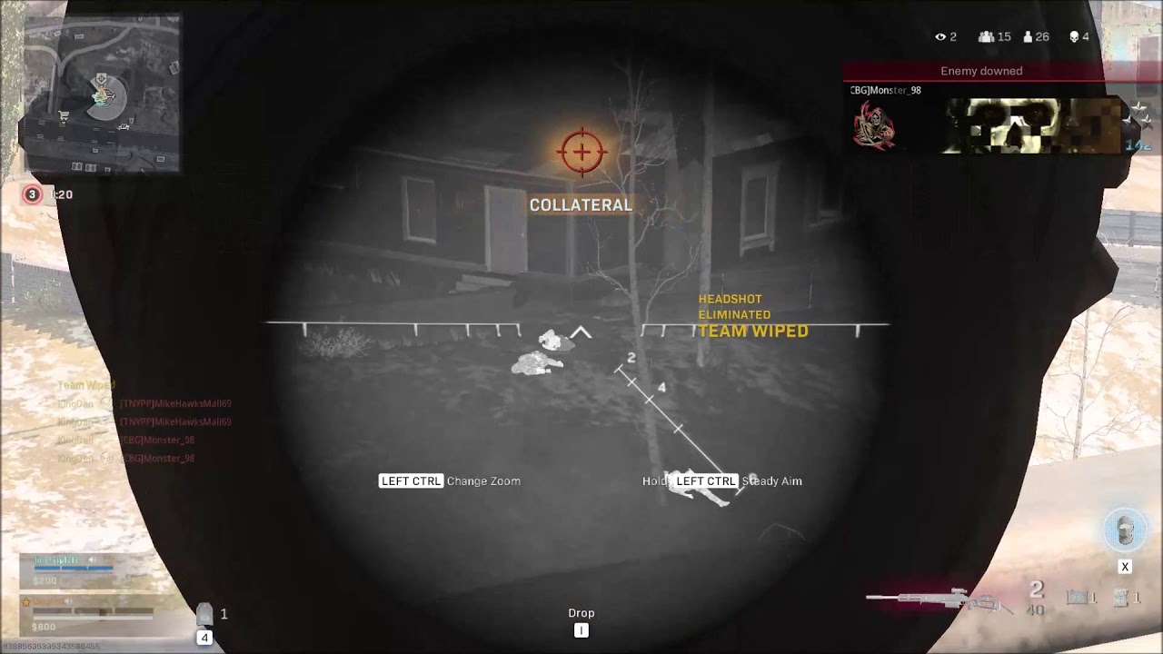 moving headshot sniper collateral in warzone - YouTube