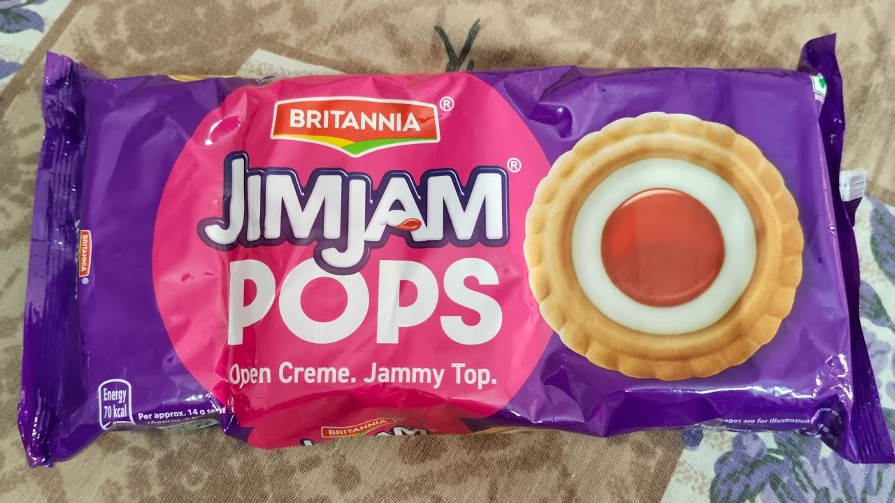 Britannia Jim Jam Pops Biscuit 350 gm Review - YouTube