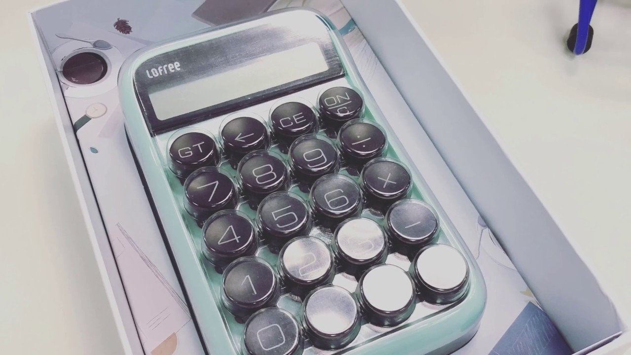 Lofree - mechanical calculator - Kickstarter - unboxing - YouTube
