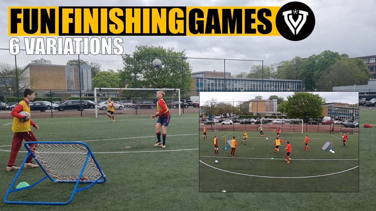 Fun Finishing Games | 6 Variations | Football - Soccer Exercises | U13 ...