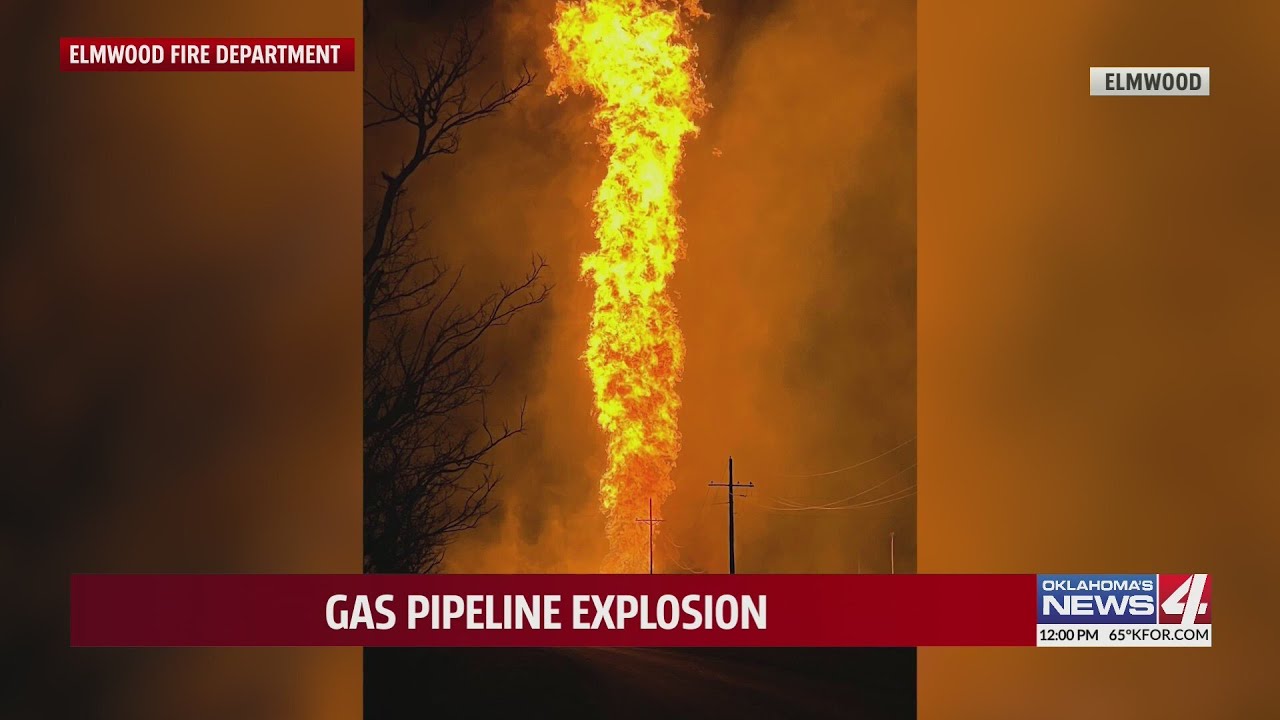 Elmwood Fire Department investigates pipeline blowout - YouTube