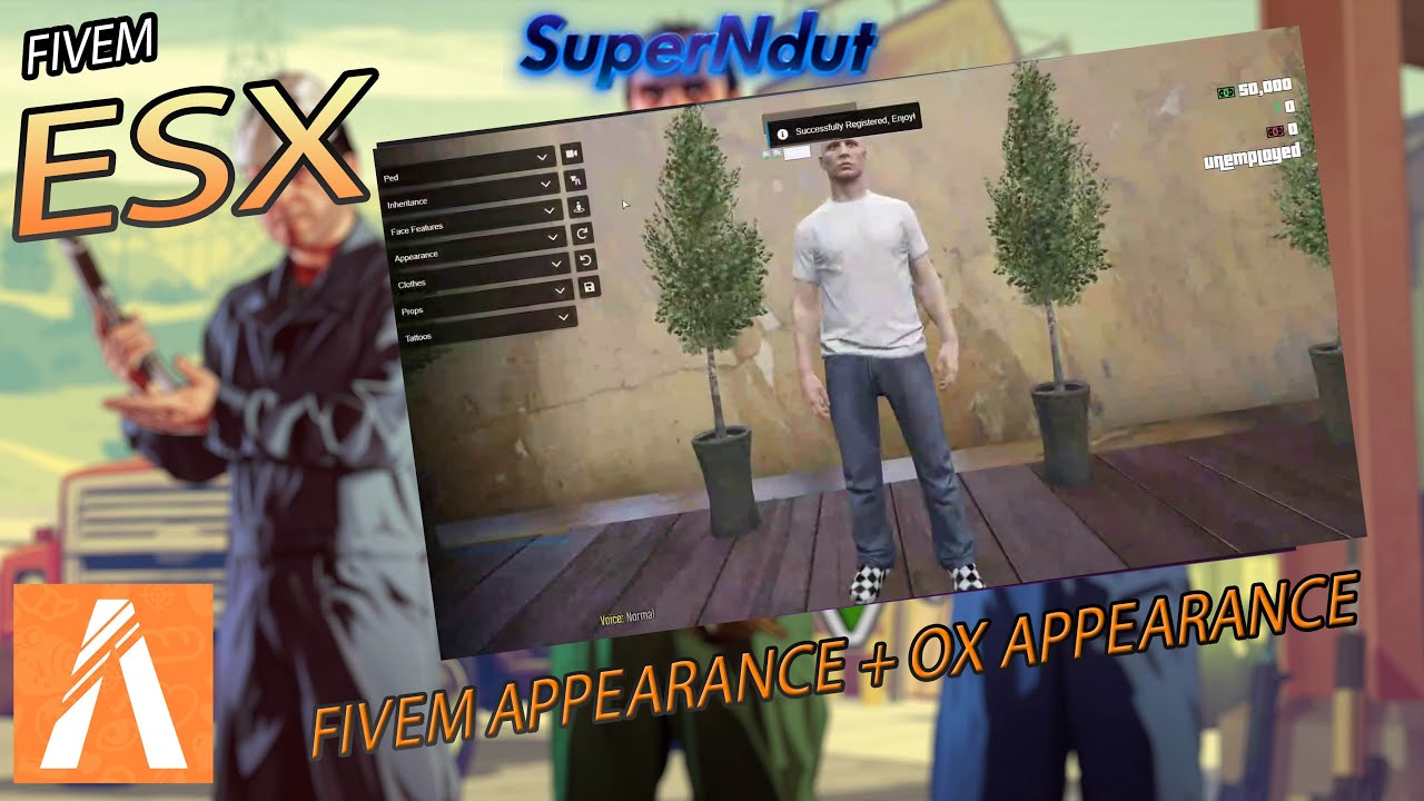 Pemasangan Fivem Appearance Ox Appearance Youtube
