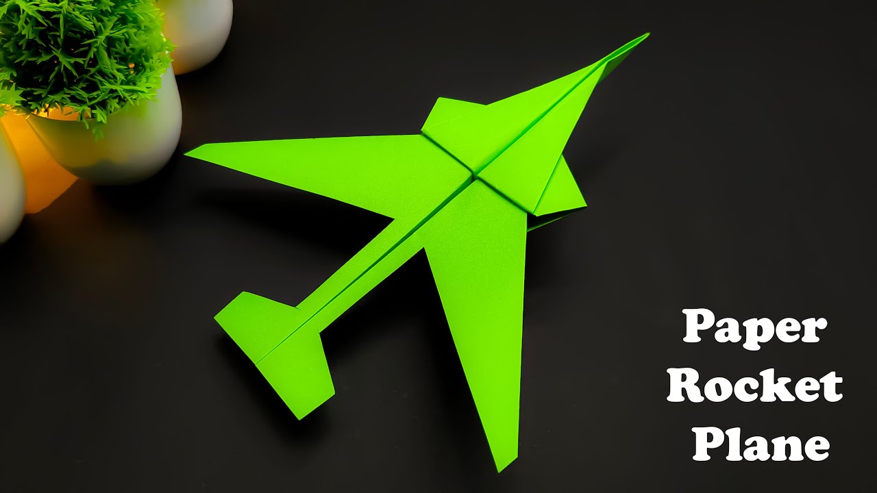 Paper rocket plane | how to make flying jet plane with paper | Best ...