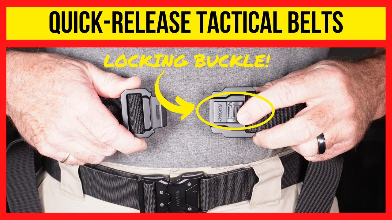 Jukmo Quick-Release Tactical Belts: NEW Locking Buckle! - YouTube
