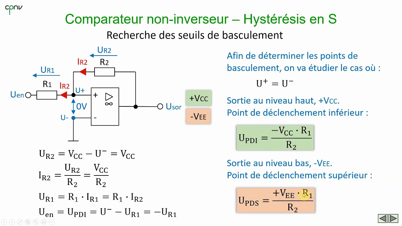 ELAN - Amplificateur opérationnel (partie 3 - comparateur non-inverseur ...