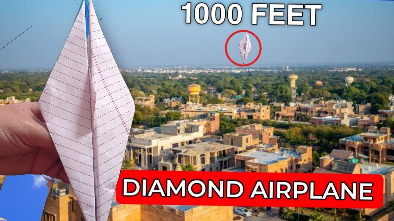 How to make a paper airplane DIAMOND | Diamond paper airplane that ...