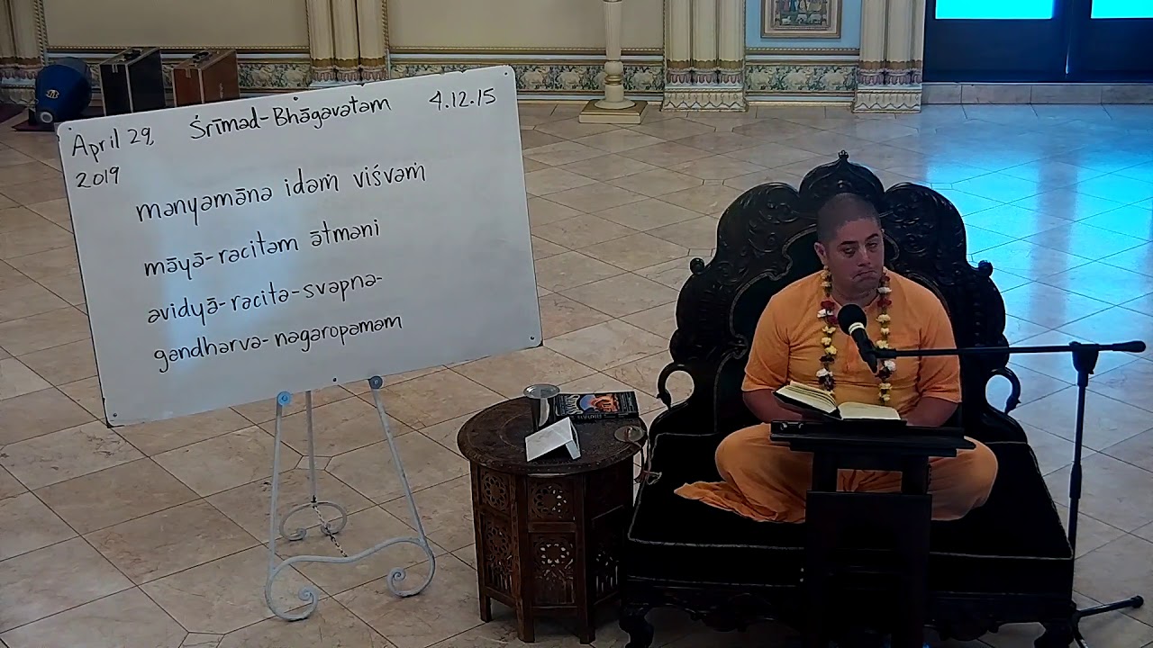 ISKCON SanDiego: SB Class by H G Balarama prabhu on 4/29/2019 - YouTube