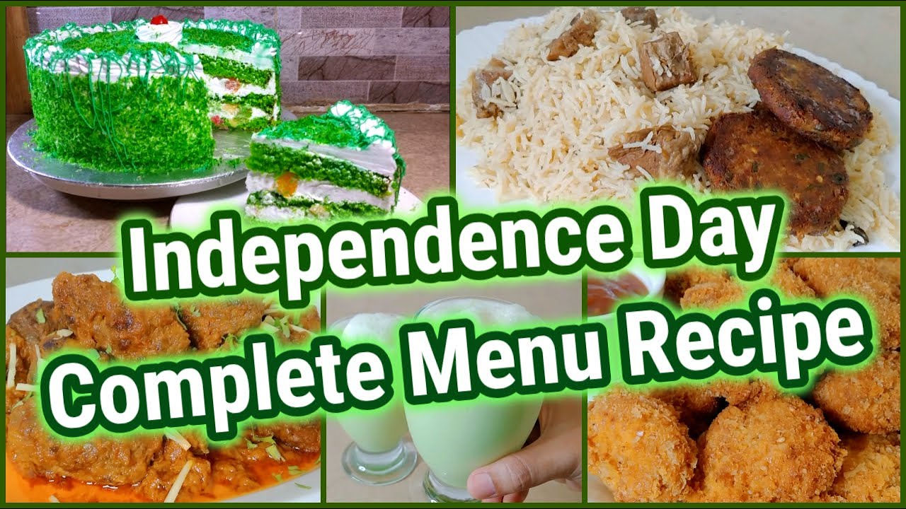 14 August Complete Menu Recipes | Happy Independence Day 2020 - YouTube