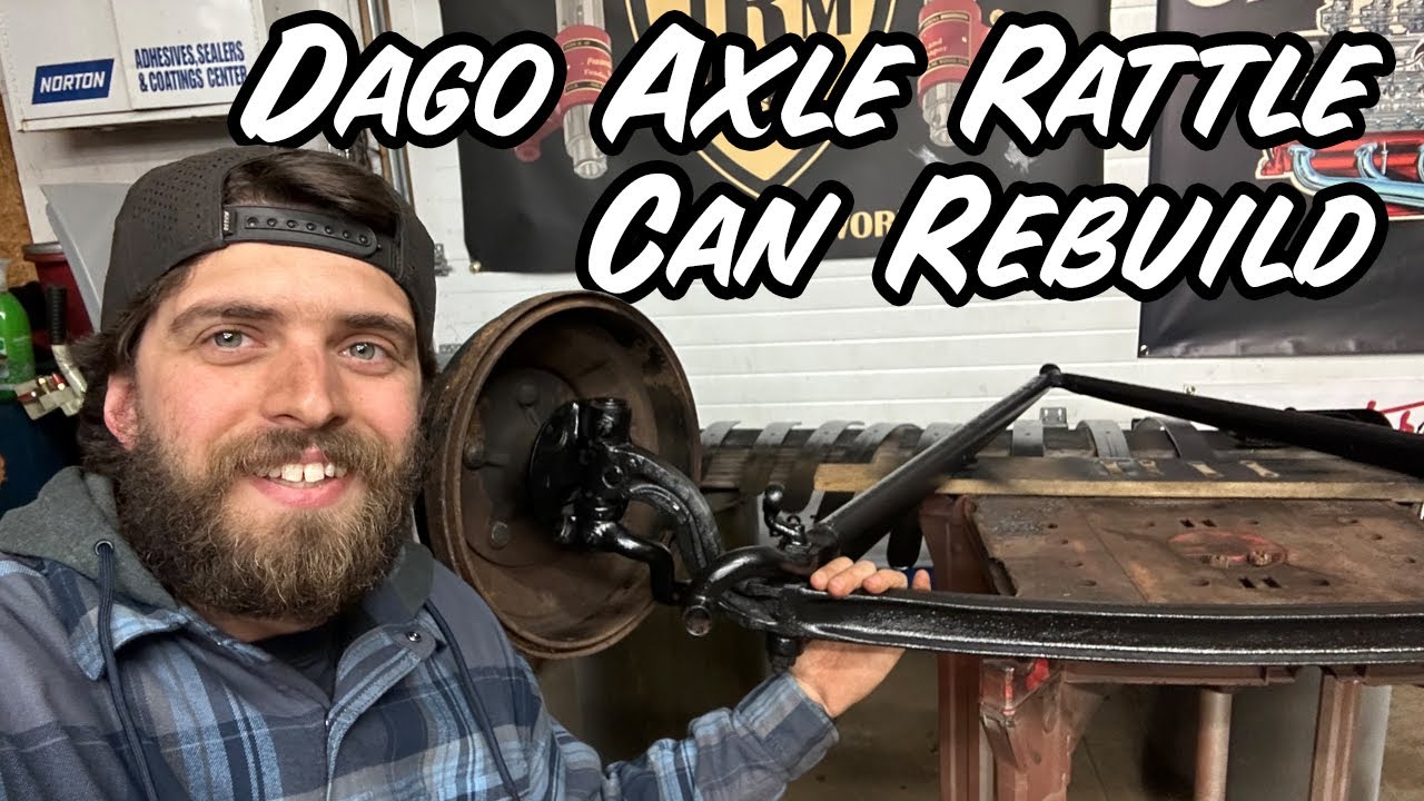 Rattle Can Rebuild on the Dago Drop Axle for the 1940 Ford Tudor - YouTube