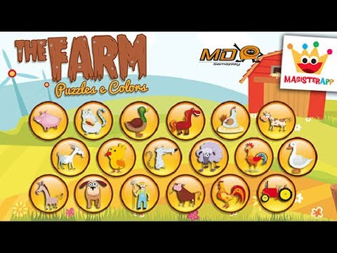 The Animals Farm - Puzzles Games & Colors for Kids - YouTube