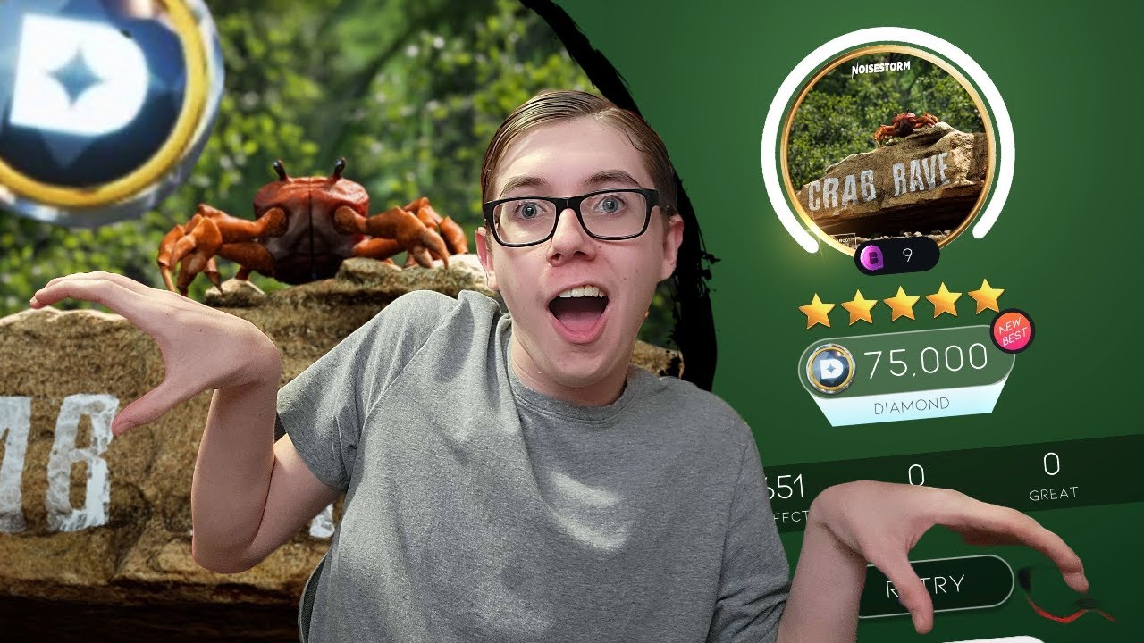 CRAB RAVE COMPETITION!!! Diamond Perfect 75,000 (Audible Taps) - YouTube