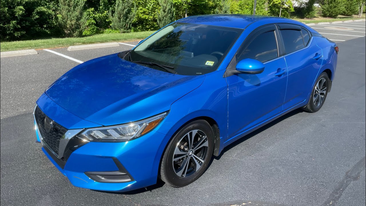Vibrant BLUE 2020 Nissan Sentra SV - YouTube