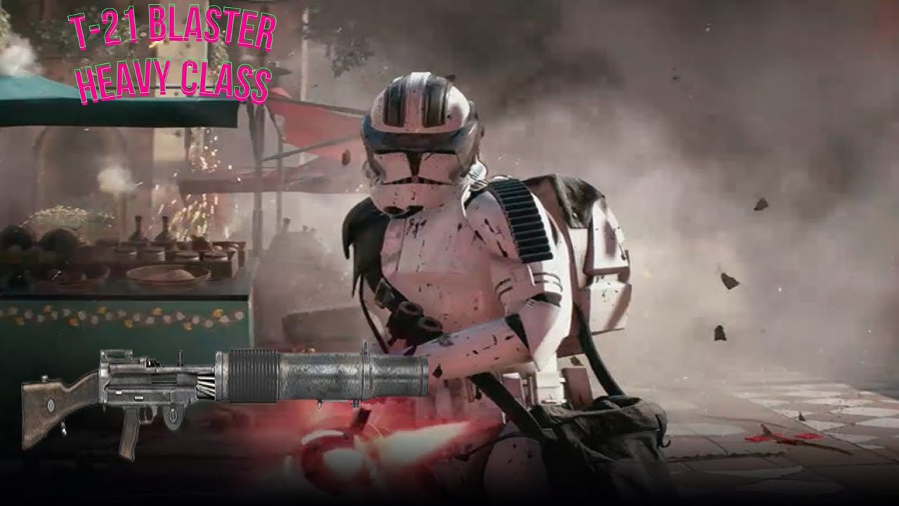 Blaster show case heavy class T-21 2023 (Star Wars Battlefront II ...