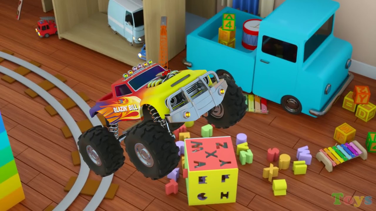 Learn Numbers with Max the Train Bill the Monster Truck – TOYS Numbers ...