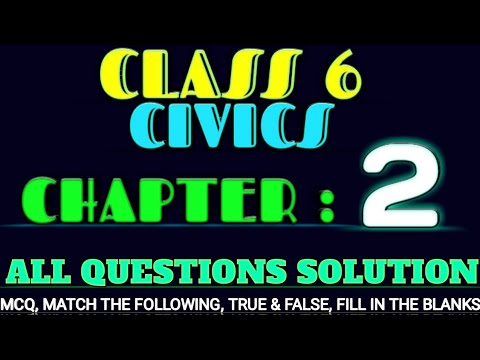 Class 6 Civics Chapter 2 Questions and Answers. - YouTube