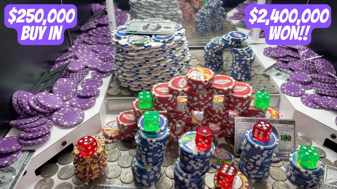 I won over 2.4 Million Dollars On This High Limit Coin Pusher Machine ...