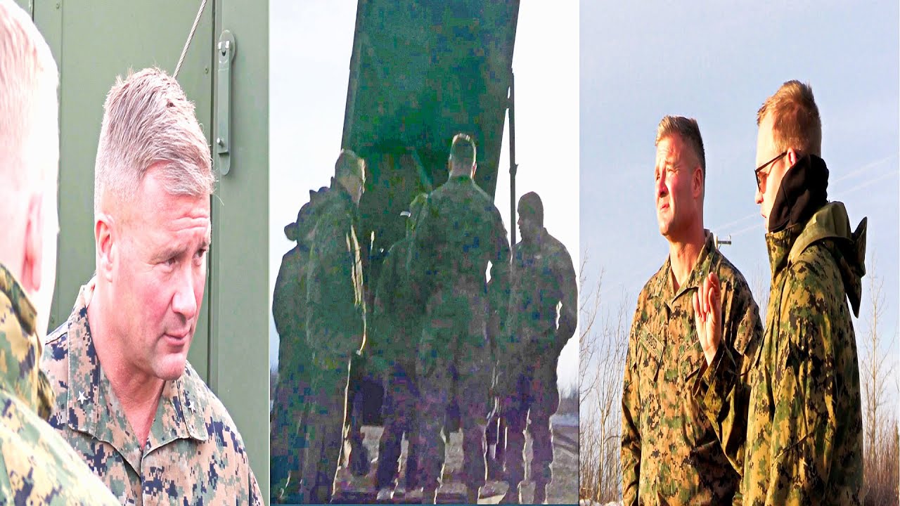 ARCTIC EDGE 24: BGen Good, SgtMaj McDonald Visit MACS-24 Marines - YouTube