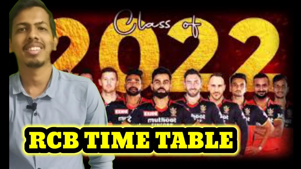 TATA IPL RCB TIME TABLE 2022 | RCB SQUAD | DSP FILMS KANNADA - YouTube