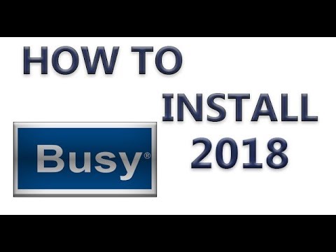 HOW TO INSTALL BUSY 17 ACCOUNT SOFTWARE 2018 - YouTube