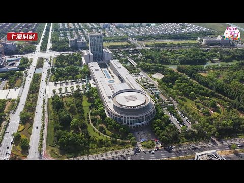 Aerial view of rapidly changing Lin-gang Special Area - YouTube