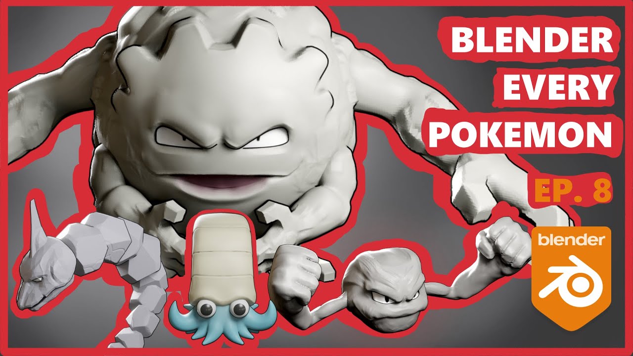 Blender Every Pokemon - EP. 8 ROCK - YouTube