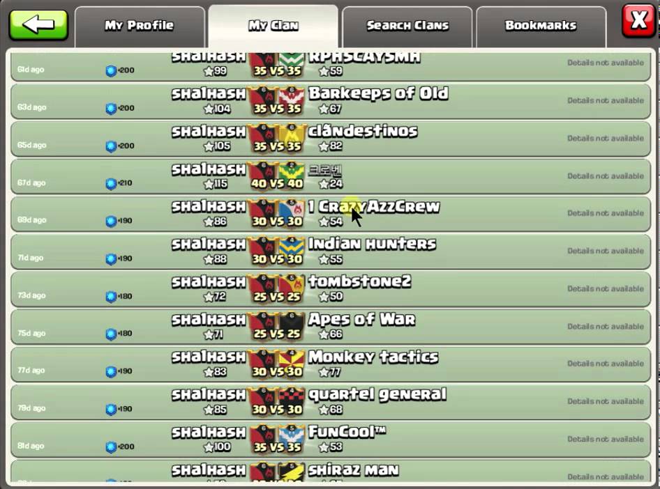 Best war log in Clash of Clans - YouTube