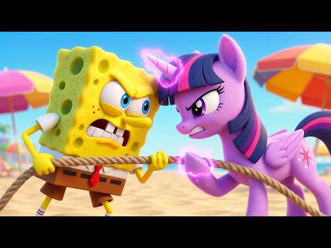 SpongeBob VS My Little Pony — Who Win On The Beach?!
