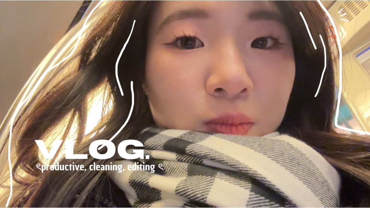 daily vlog 🥟: productive, cleaning, chores, editing,... - YouTube