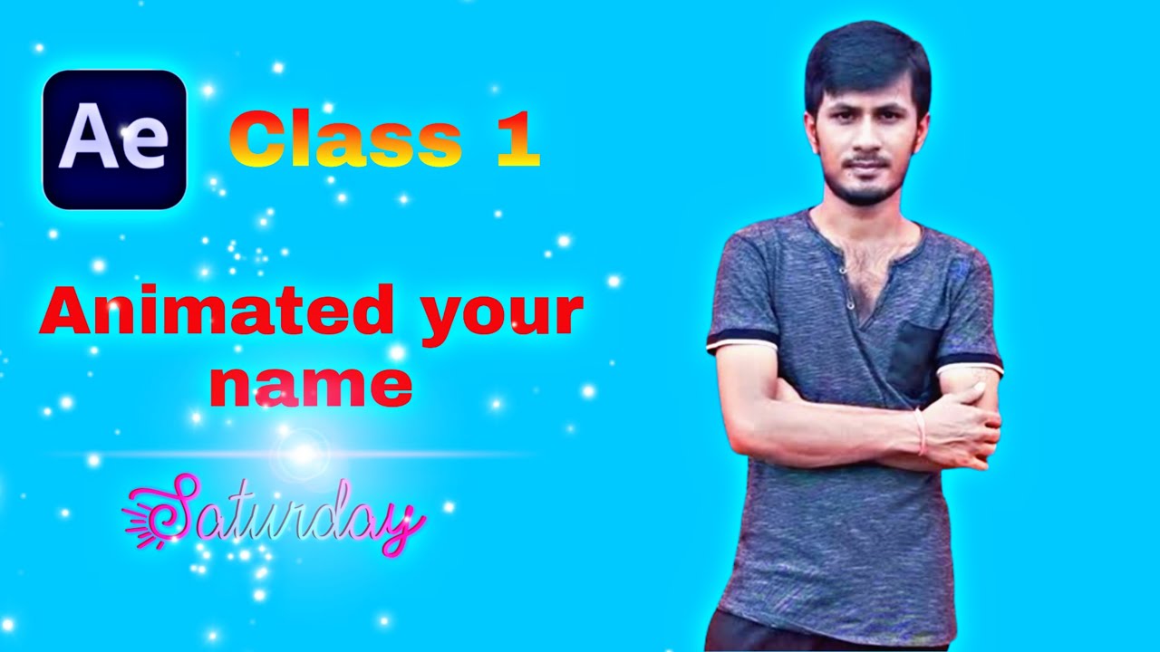 Animated your name |motion grapich| adobe after effect - YouTube