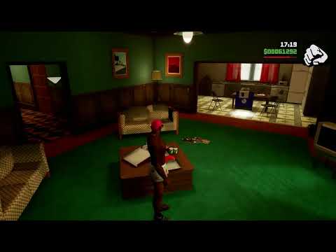 GTA San Andreas Definitive Edition Safehouse in Calton Heights - YouTube