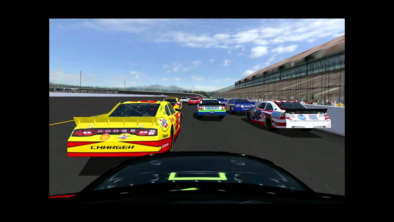 NASCAR Racing 2003 (Bullring 2012) - Wreck at Talladega - YouTube
