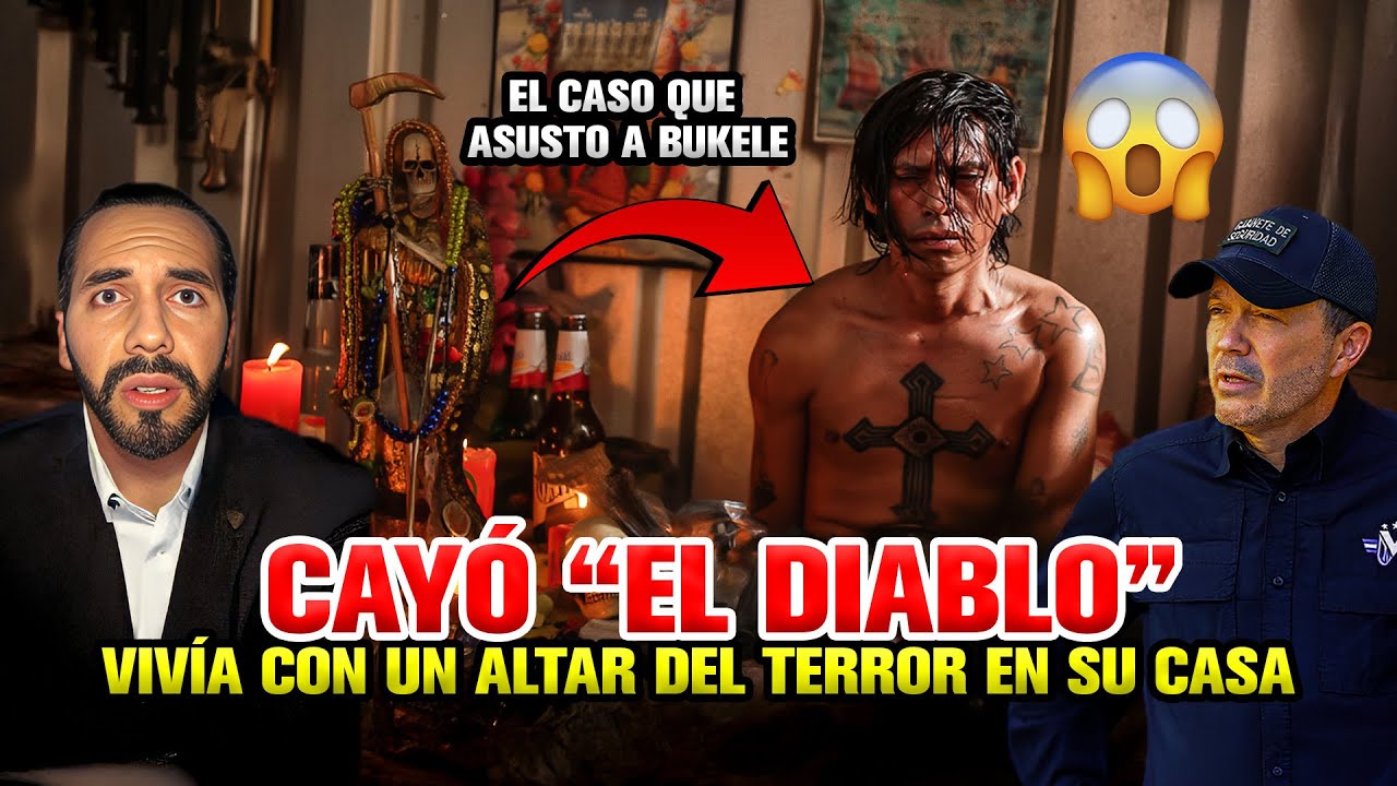 🚨😱 Cayó “El Diablo” el pandillero de la MS-13 que vivía con un altar ...