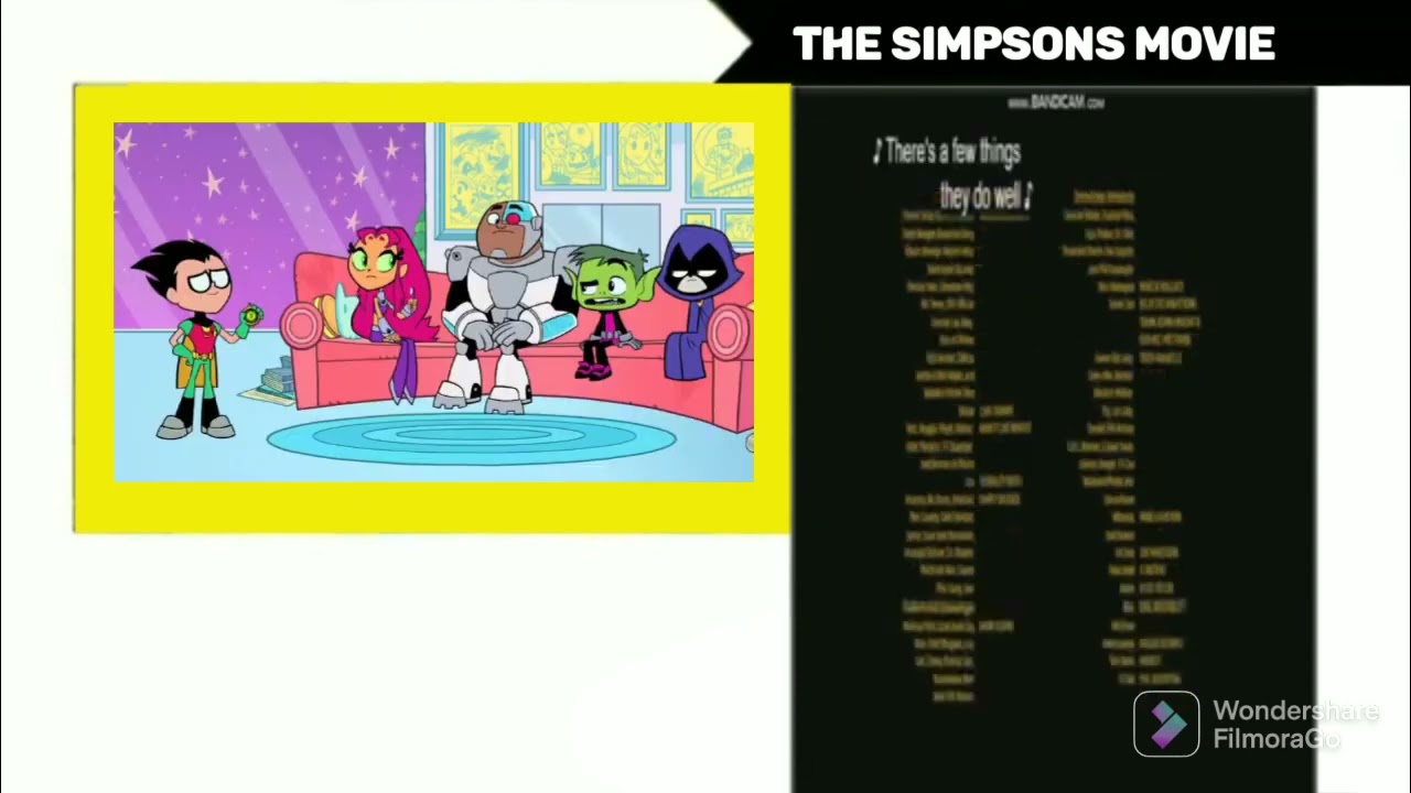 The Simpson Movie (2007) End Credits (Cartoon Network 2018) - YouTube