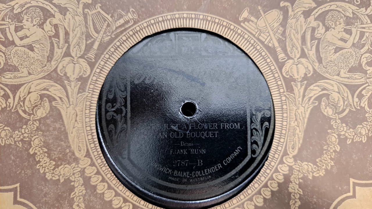 You're Just A Flower From An Old Bouquet. Frank Munn. Brunswick 78rpm ...