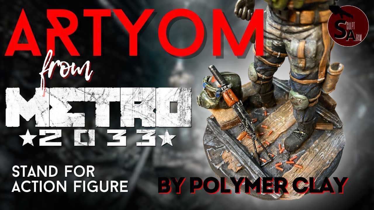 ARTYOM from METRO 2033: polymer clay sculpture's stand. - YouTube