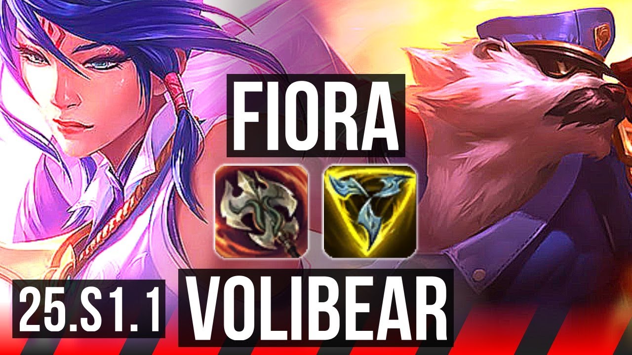 FIORA vs VOLIBEAR (TOP) | KR Master | 25.S1.1 - YouTube